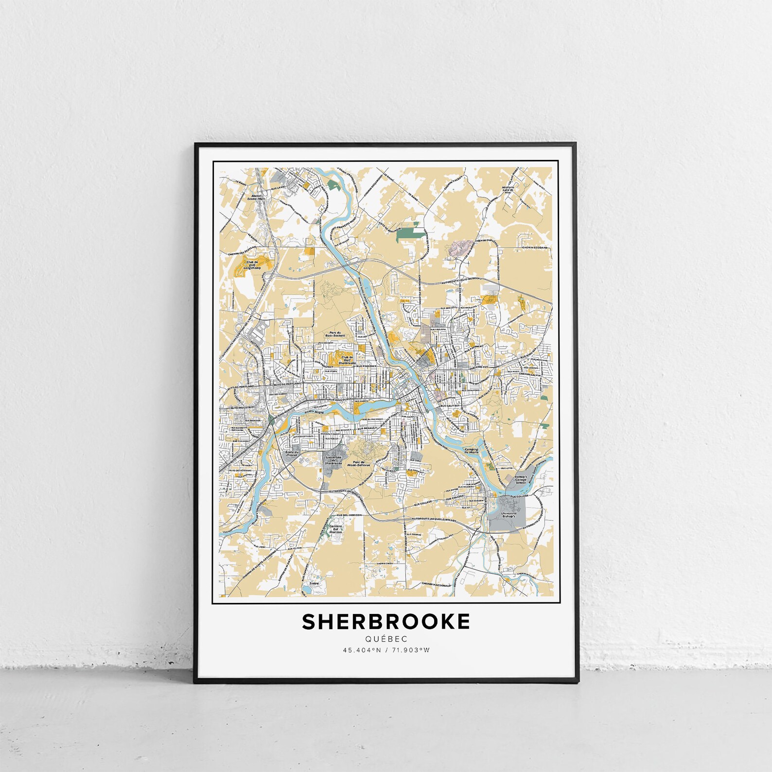 Sherbrooke Map Print Street Names Sherbrooke Print Printable - Etsy
