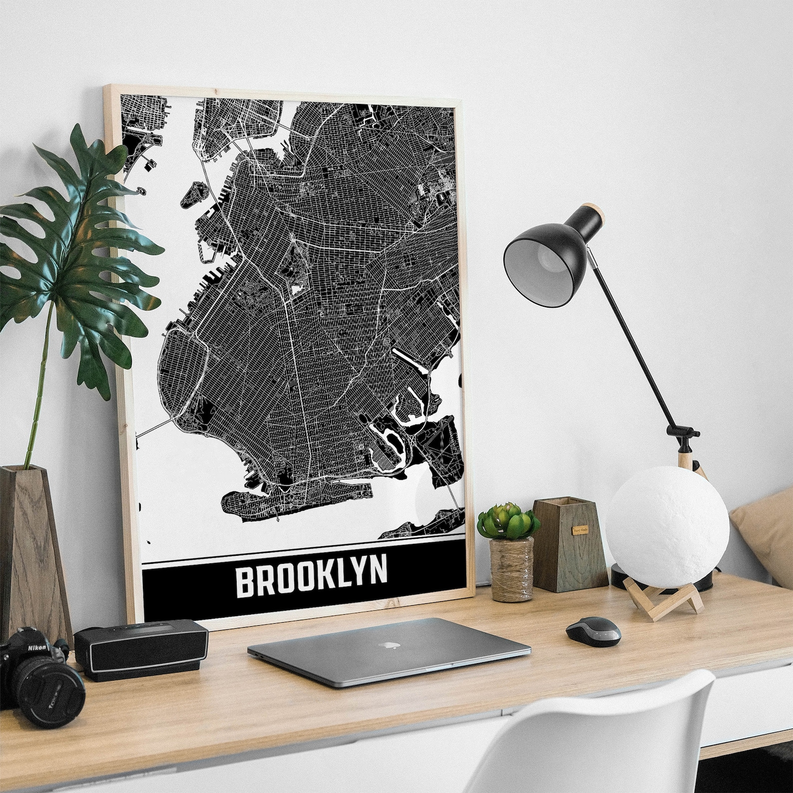 Brooklyn Map Print Brooklyn New York Map Wall Art Brooklyn - Etsy