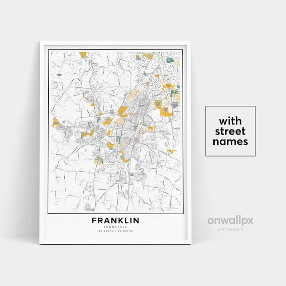 Printable Map Of Franklin Tennessee