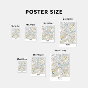 Basel Map Print, Street Names Basel Print, Printable Map of Basel, City ...