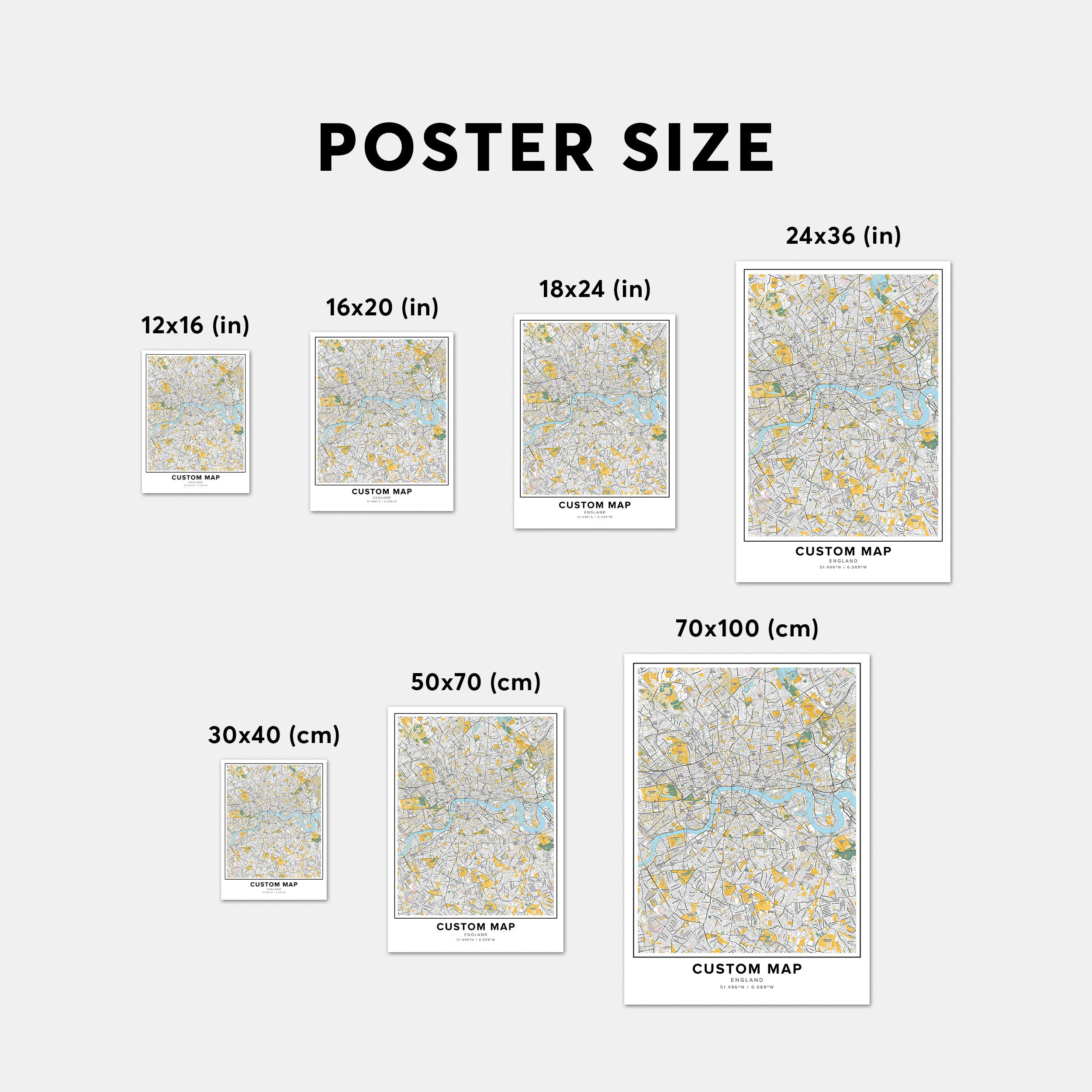 Custom Map Print Street Names Custom Print Custom Street - Etsy