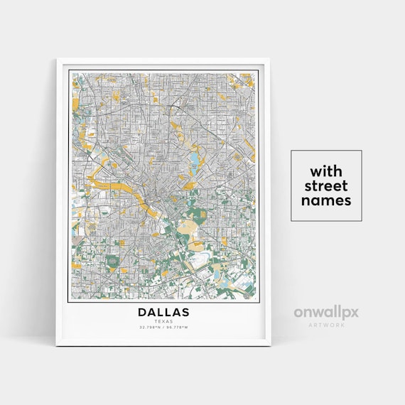 Dallas Area Road Map Printable Map Of Dallas Printable Maps