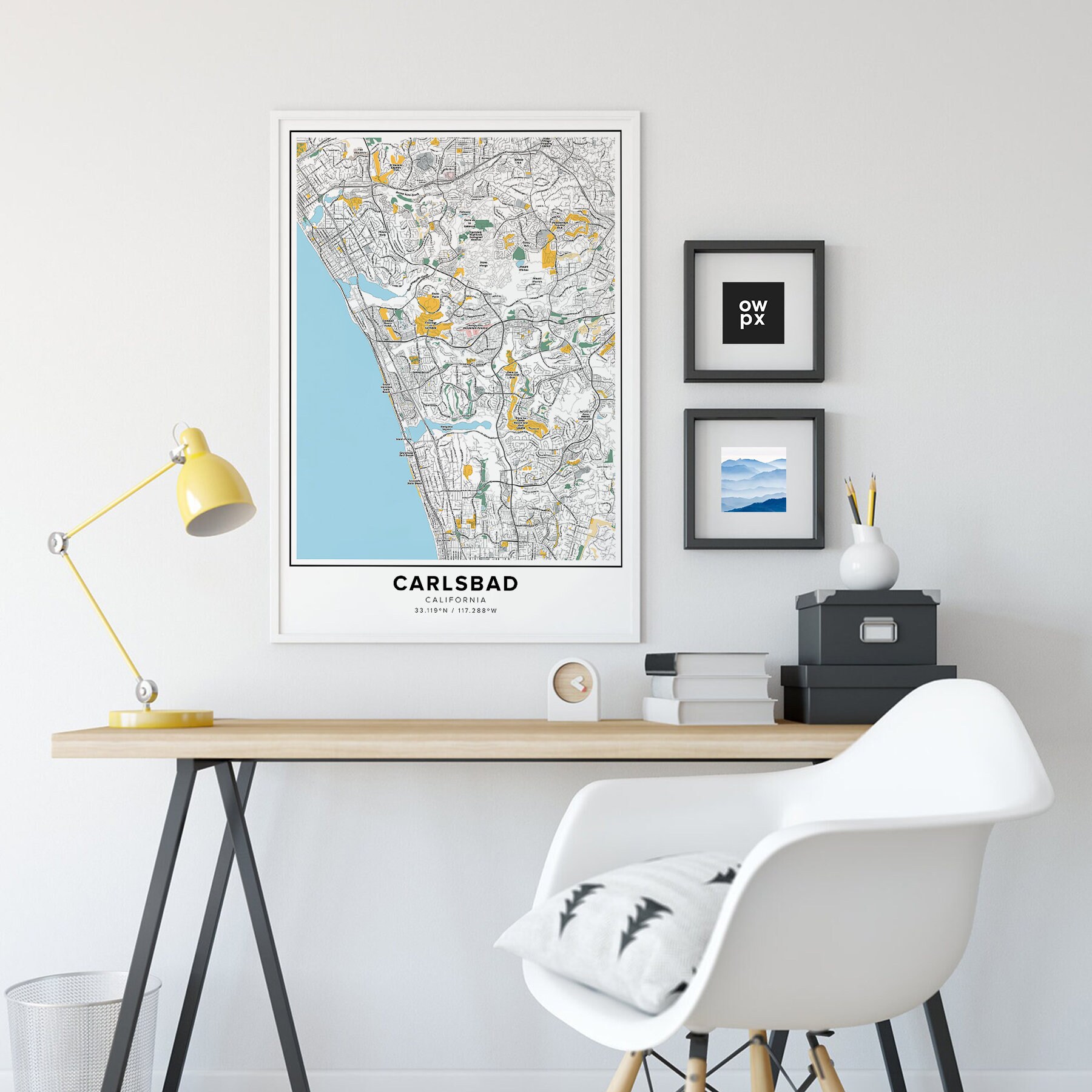 Carlsbad Map Print, Street Names Carlsbad Print, Printable Map of ...