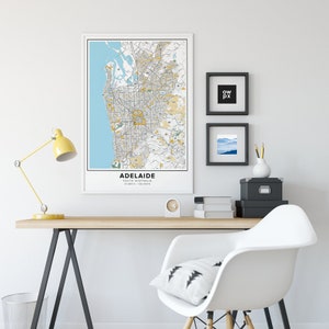 Adelaide Map Print, Street Names Adelaide Print, Printable Map of ...