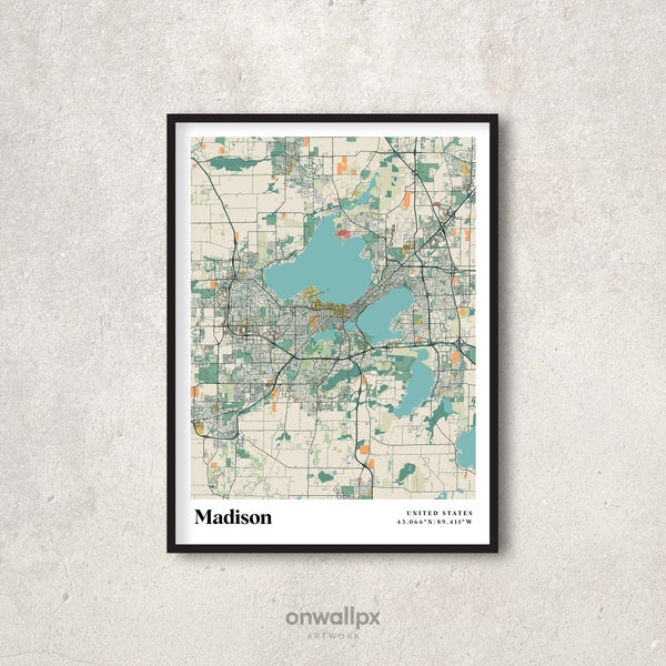 Madison Wisconsin - Etsy