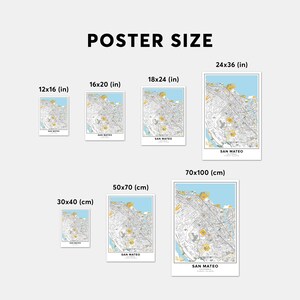 San Mateo Map Print, Street Names San Mateo Print, Printable Map of San ...