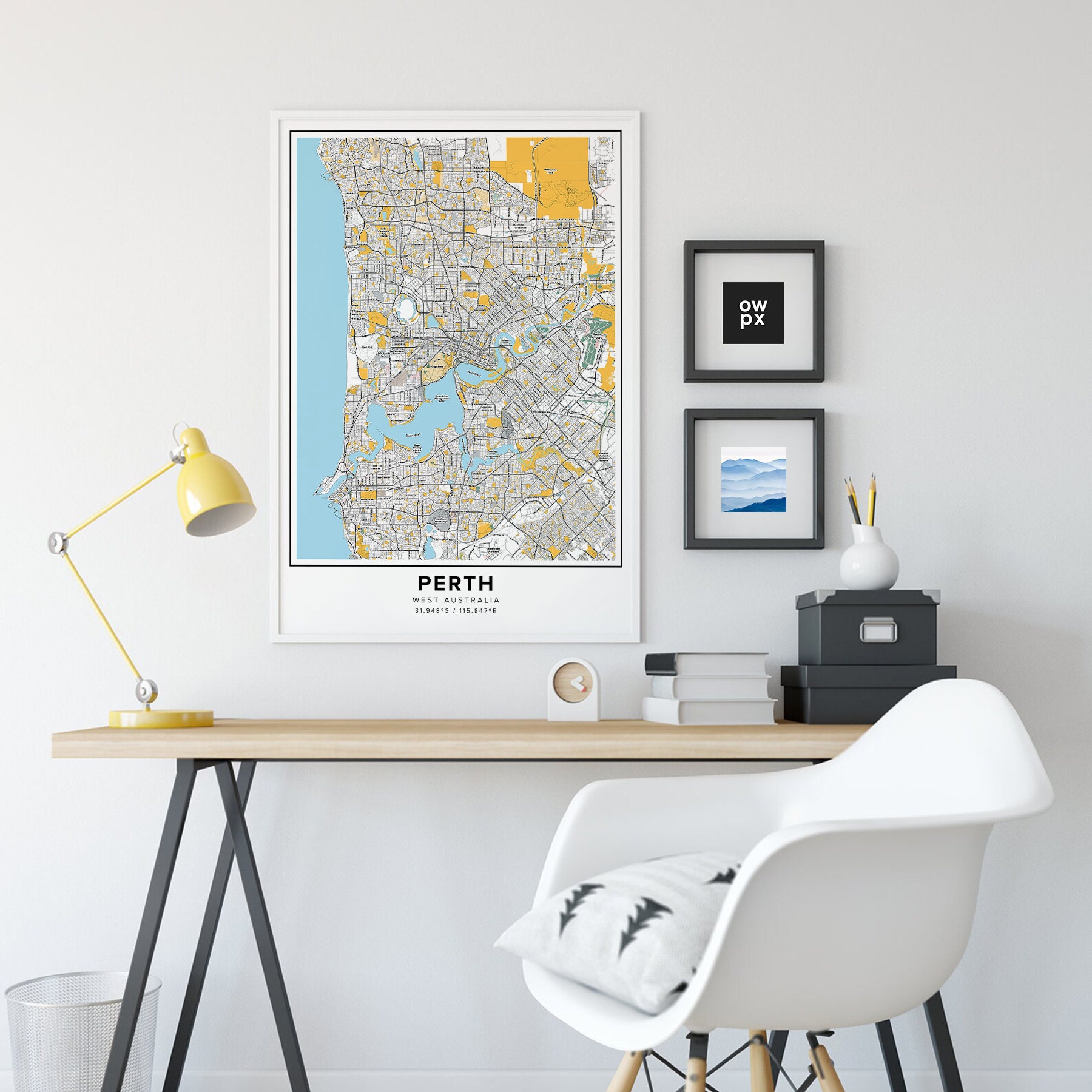 Perth Map Print, Street Names Perth Print, Printable Map of Perth, City ...