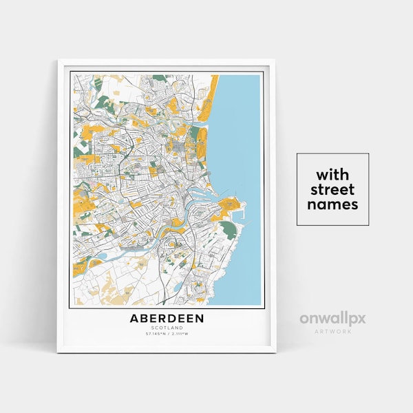 Printable Scotland Map - Etsy