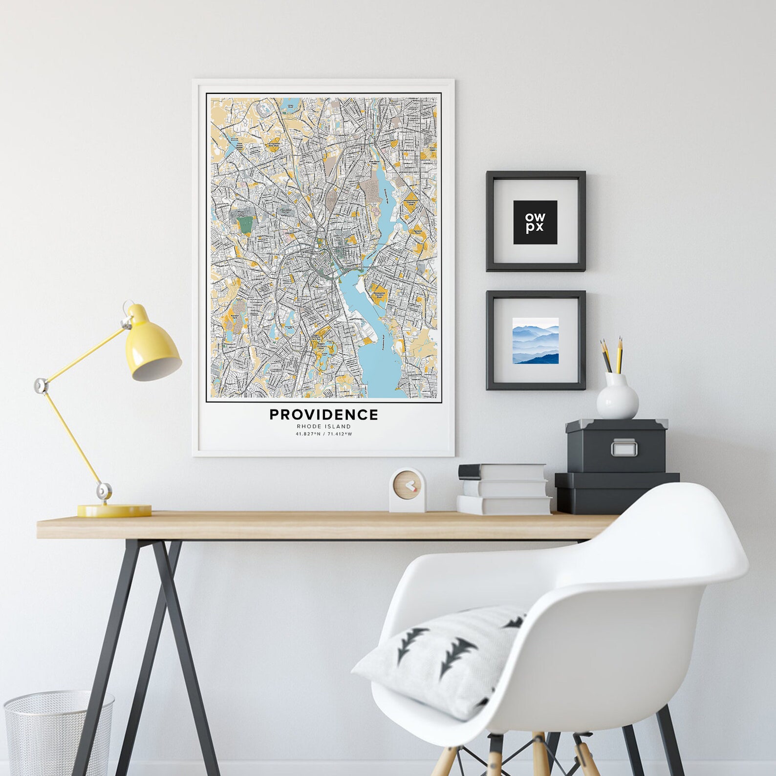 Providence Map Print, Street Names Providence Print, Map of Providence ...