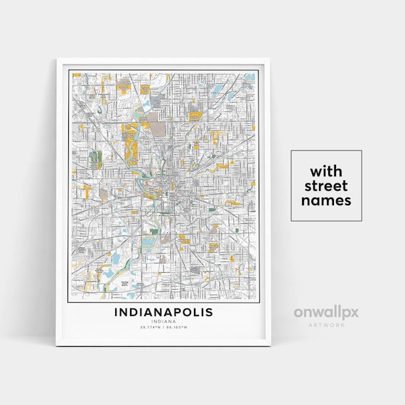 Street Map Of Downtown Indianapolis
