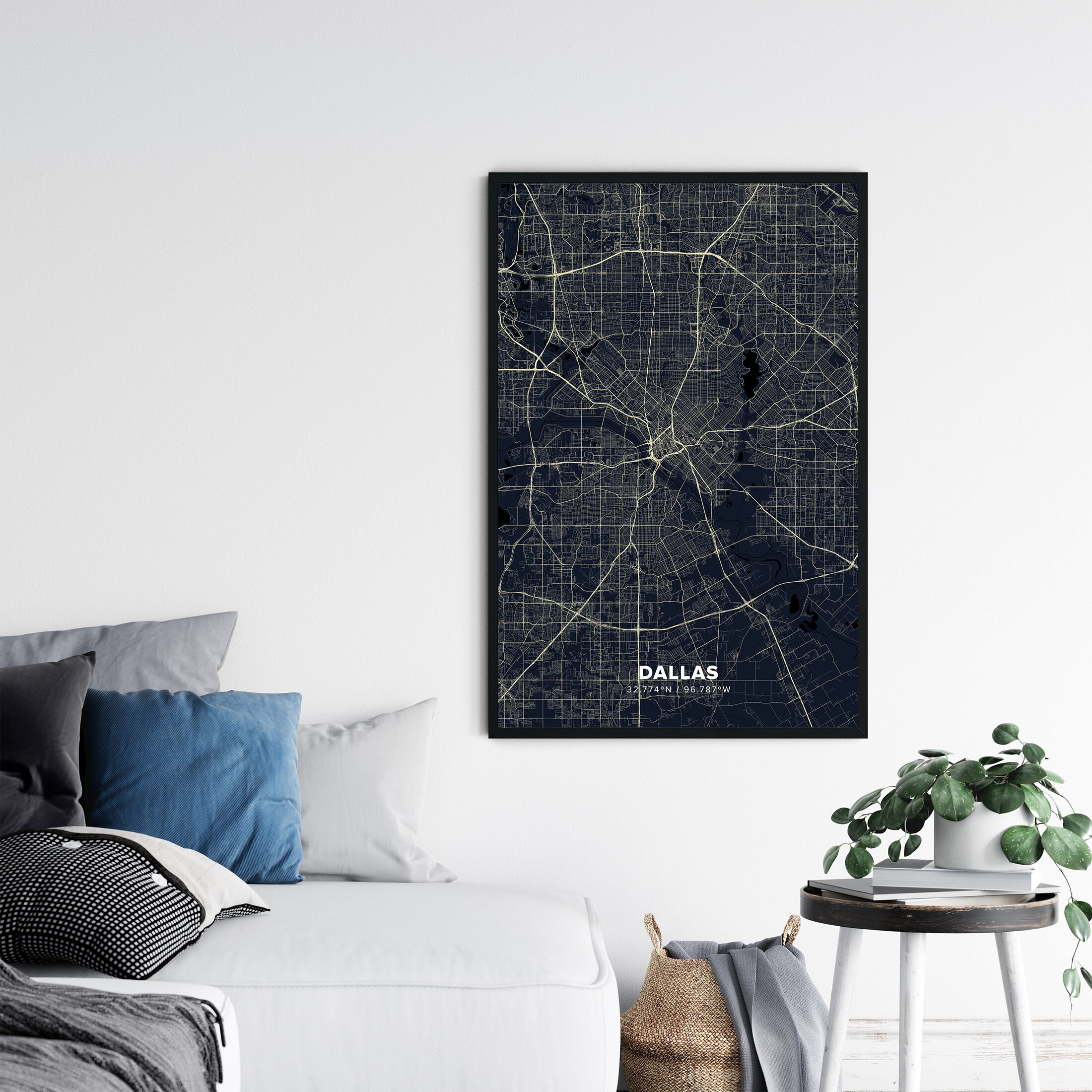 Dallas, Texas, Dallas Map, Dallas Poster, Dallas Print, Dallas Wall Art ...