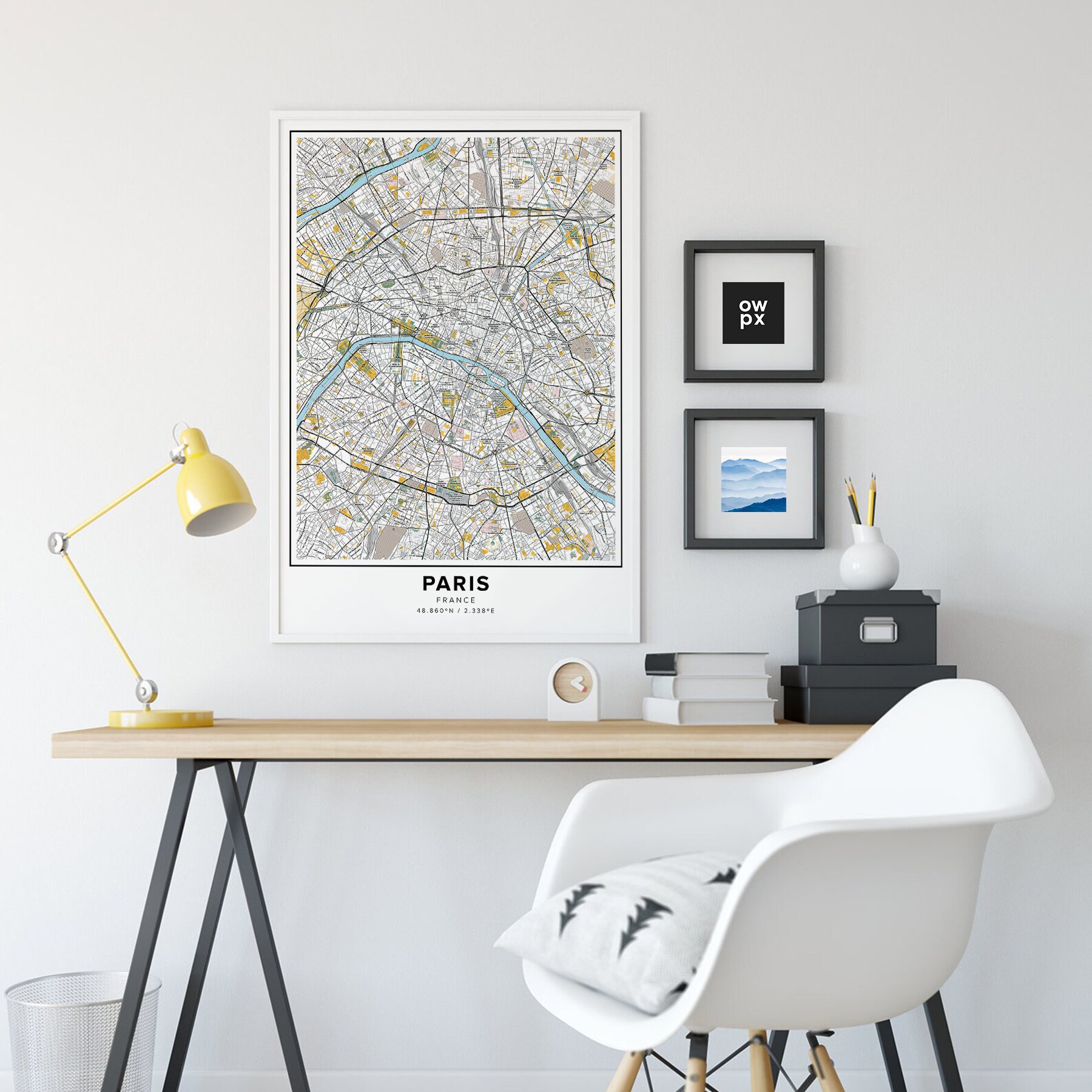 Paris Map Print Street Names Paris Print Printable Map of - Etsy
