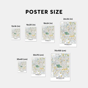 Naperville Map Print, Street Names Naperville Print, Map of Naperville ...