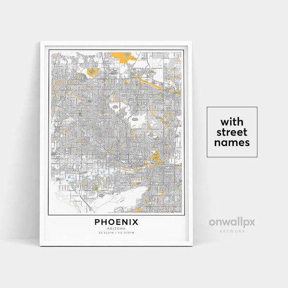 Map Of Phoenix Arizona Tourism