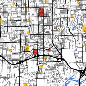 Springfield Map, Springfield Missouri Map, Springfield Print ...