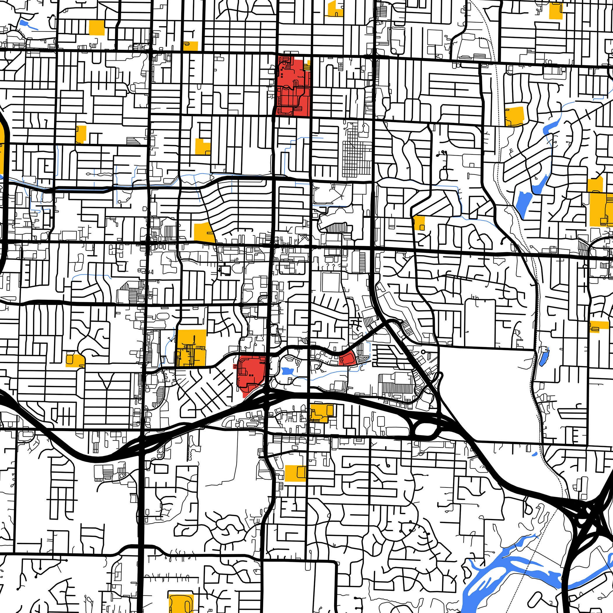Mapa De Los Parques De Springfield, Missouri