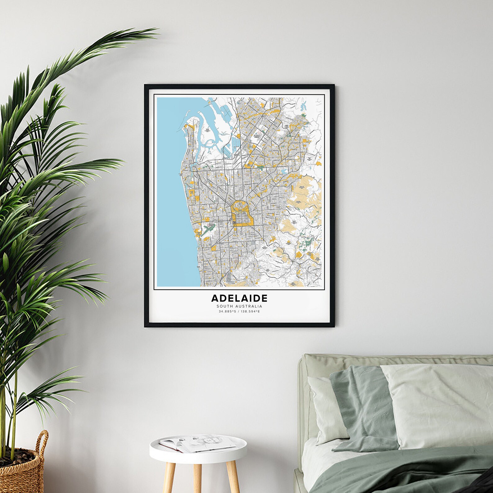 Adelaide Map Print, Street Names Adelaide Print, Printable Map of ...