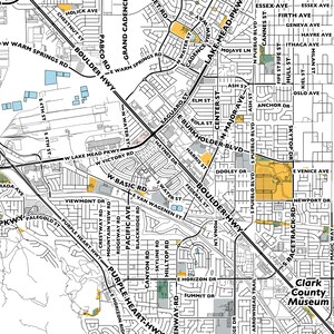 Henderson Map Print, Street Names Henderson Print, Printable Map of ...