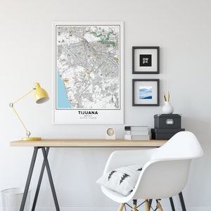 Tijuana Map Print, Street Names Tijuana Print, Printable Map of Tijuana ...