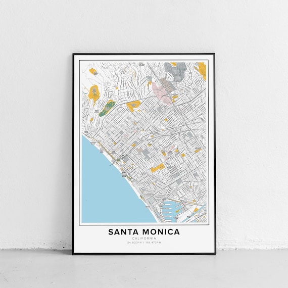 Santa Monica California Map