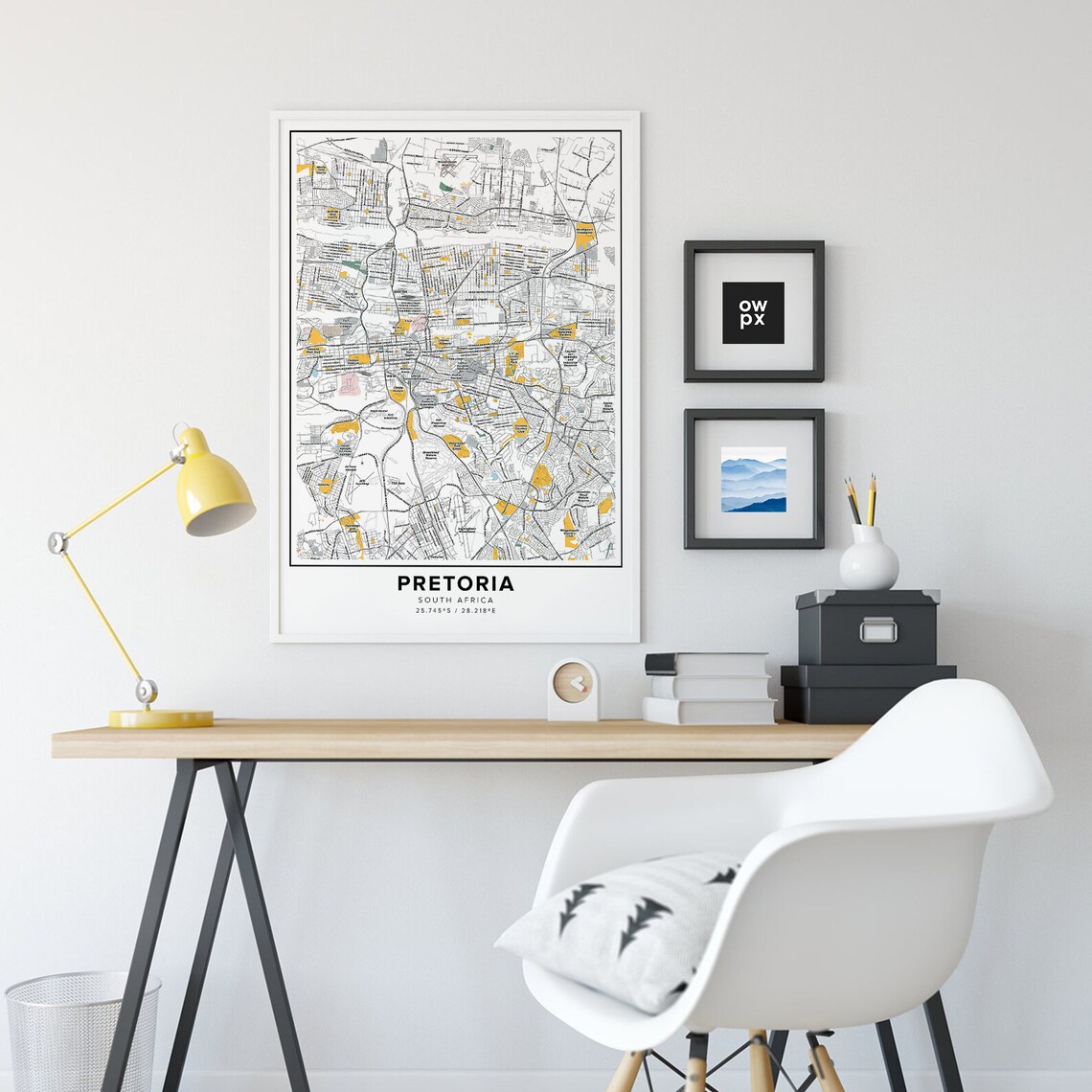 Pretoria Map Print, Street Names Pretoria Print, Printable Map of ...