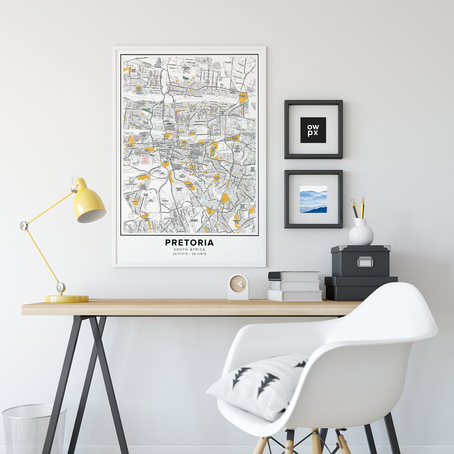 Pretoria Map Print, Street Names Pretoria Print, Printable Map of ...