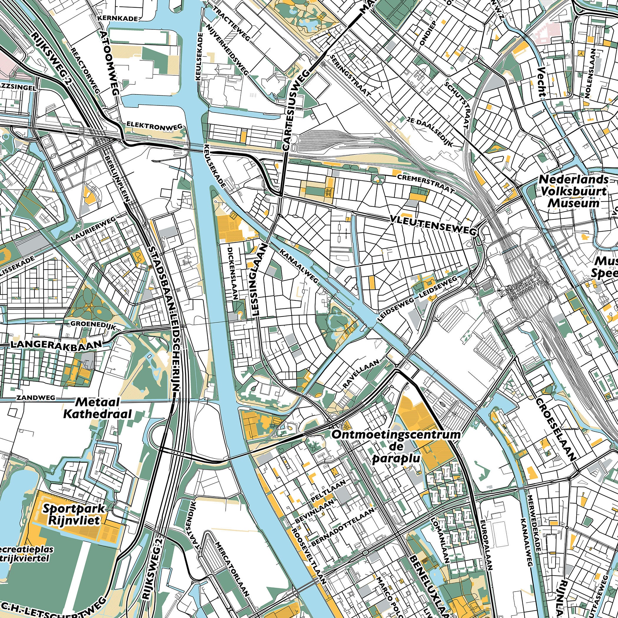 Utrecht Map Print Street Names Utrecht Print Printable Map - Etsy