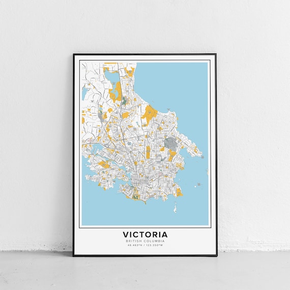 Mapa De La Isla Victoria De Washington Nueva Britania (Washington