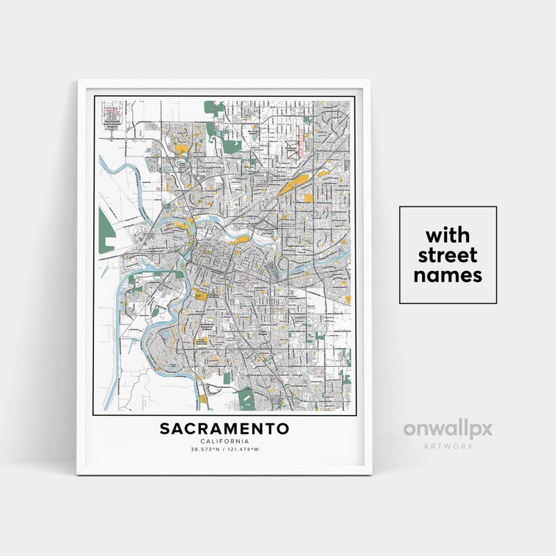 Sacramento Art Printable - Etsy