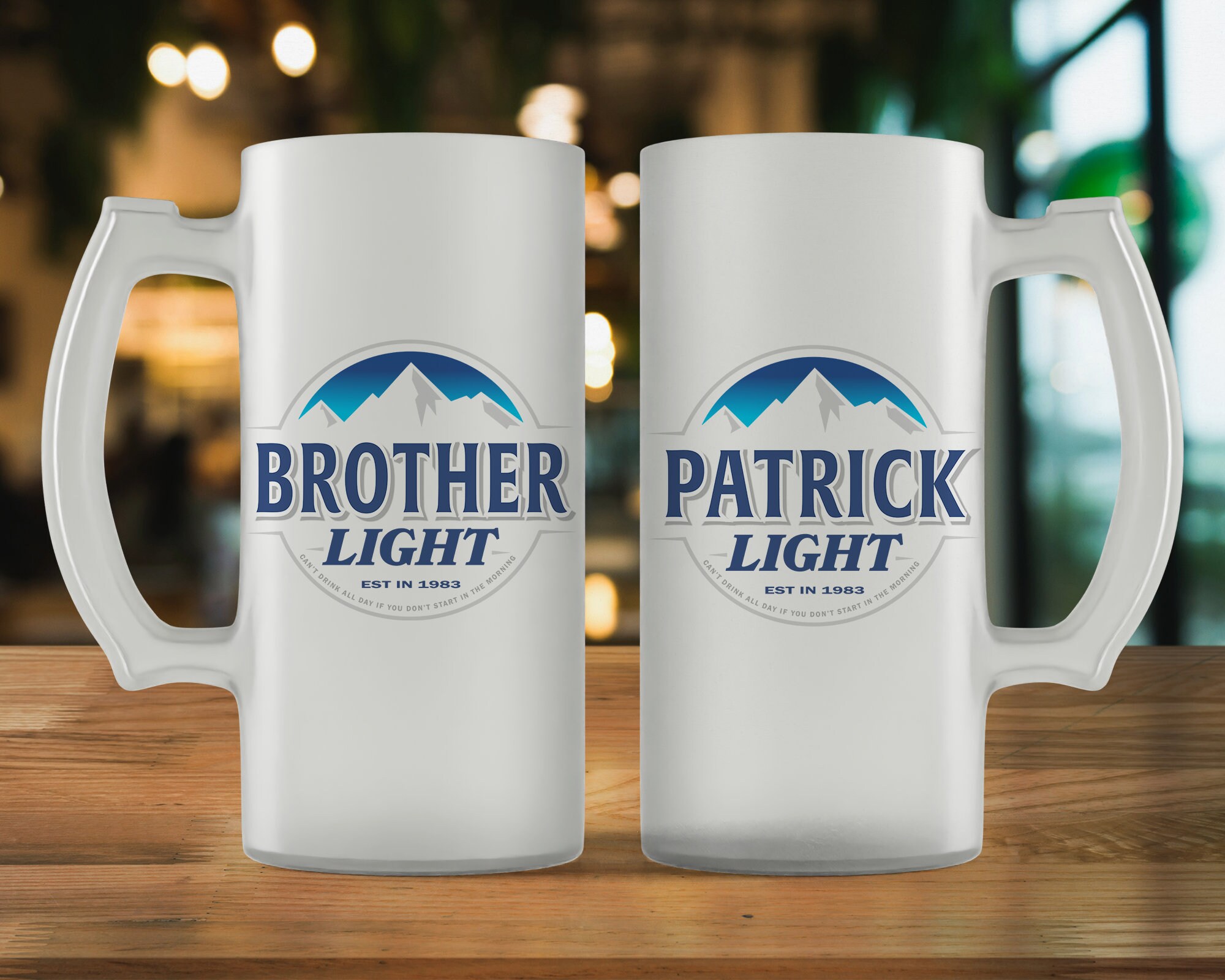 Personalized Beer Mug Gift for Husband Funny Dad Jumbo Glass Mug Gift ...