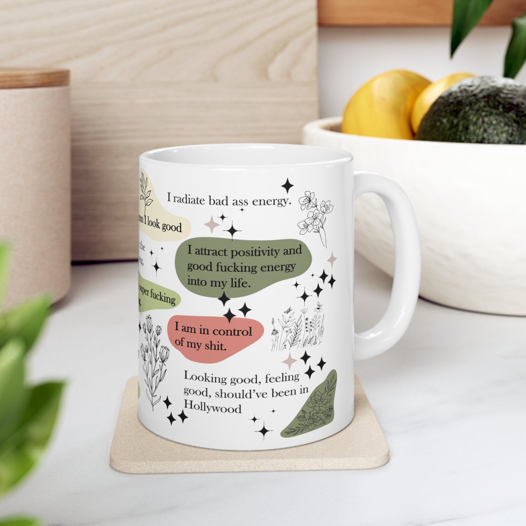Bad Words Positive Affirmations Mug Explicit Affirmations Cup For Her