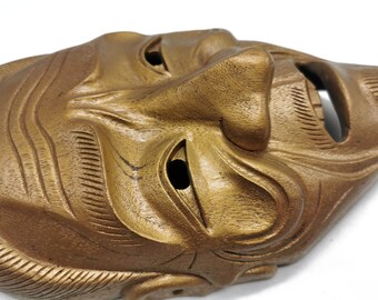 Japanese Mask Old Man - Etsy