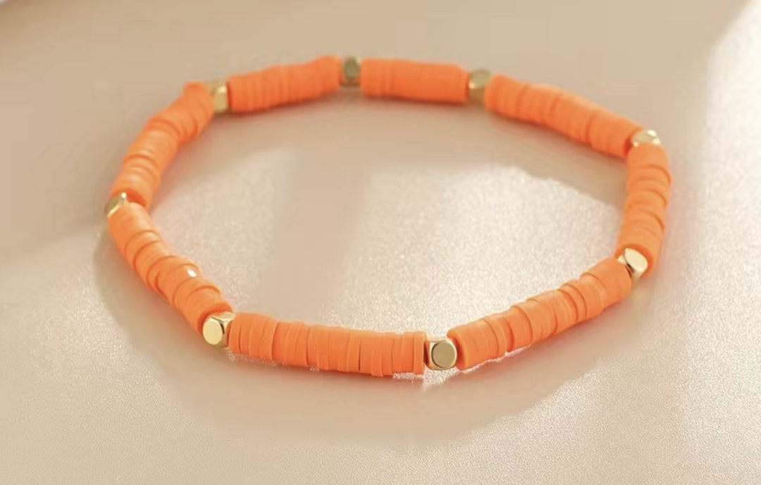 Stunning Polymer Clay Colorful Surfer Stackable Beads Jewelry ...
