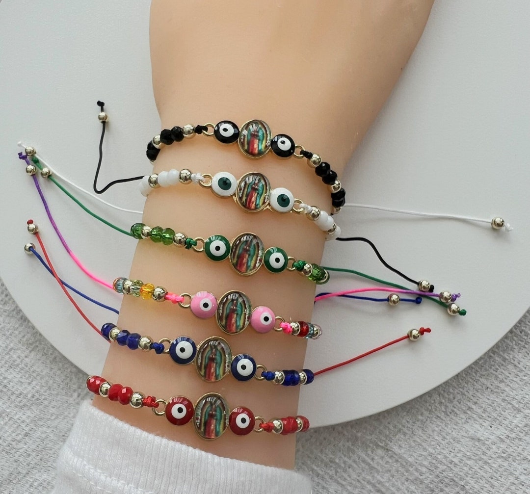 Evil Eye Bracelet| Virgin De Guadalupe Bracelet| Religious /church ...