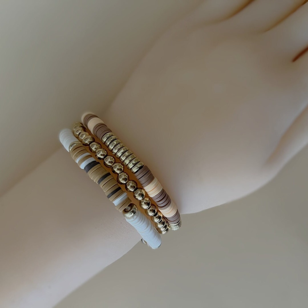 Polymer Clay Soft Colorful Surfer Stackable Beads Summer Beach Jewelry ...