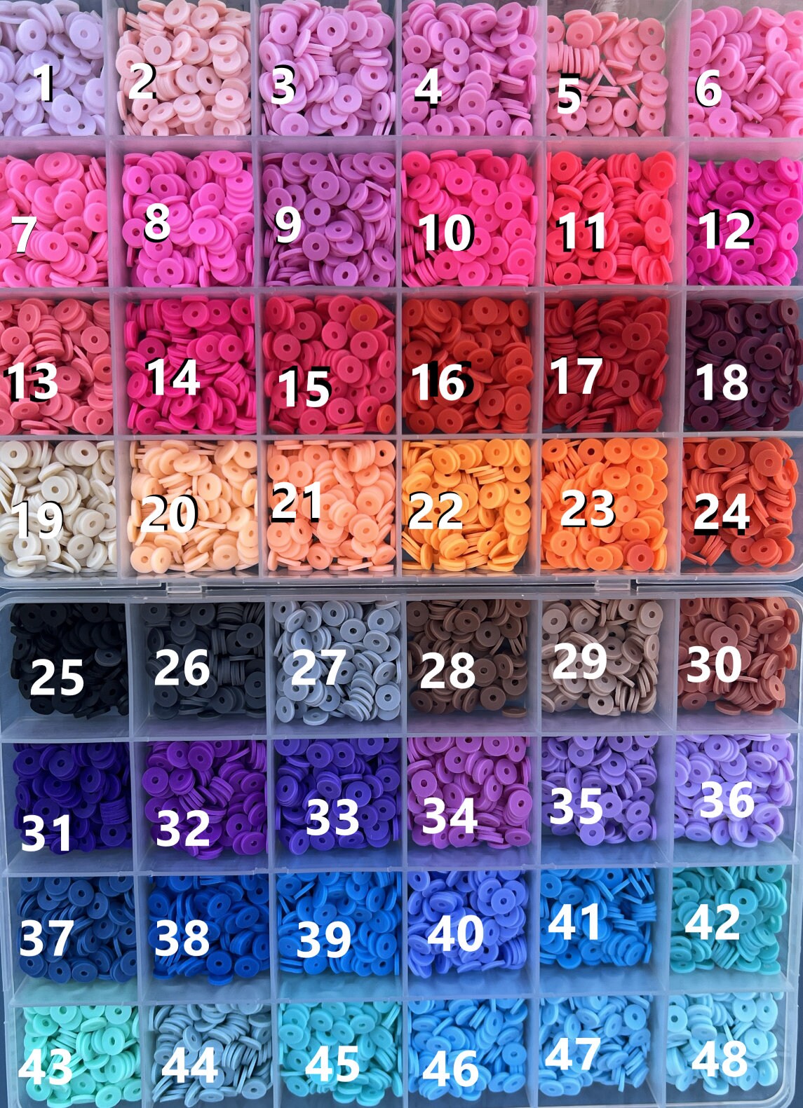 Personalized Name Bracelets W/ 72 Colors| Heishi Bead Bracelet ...