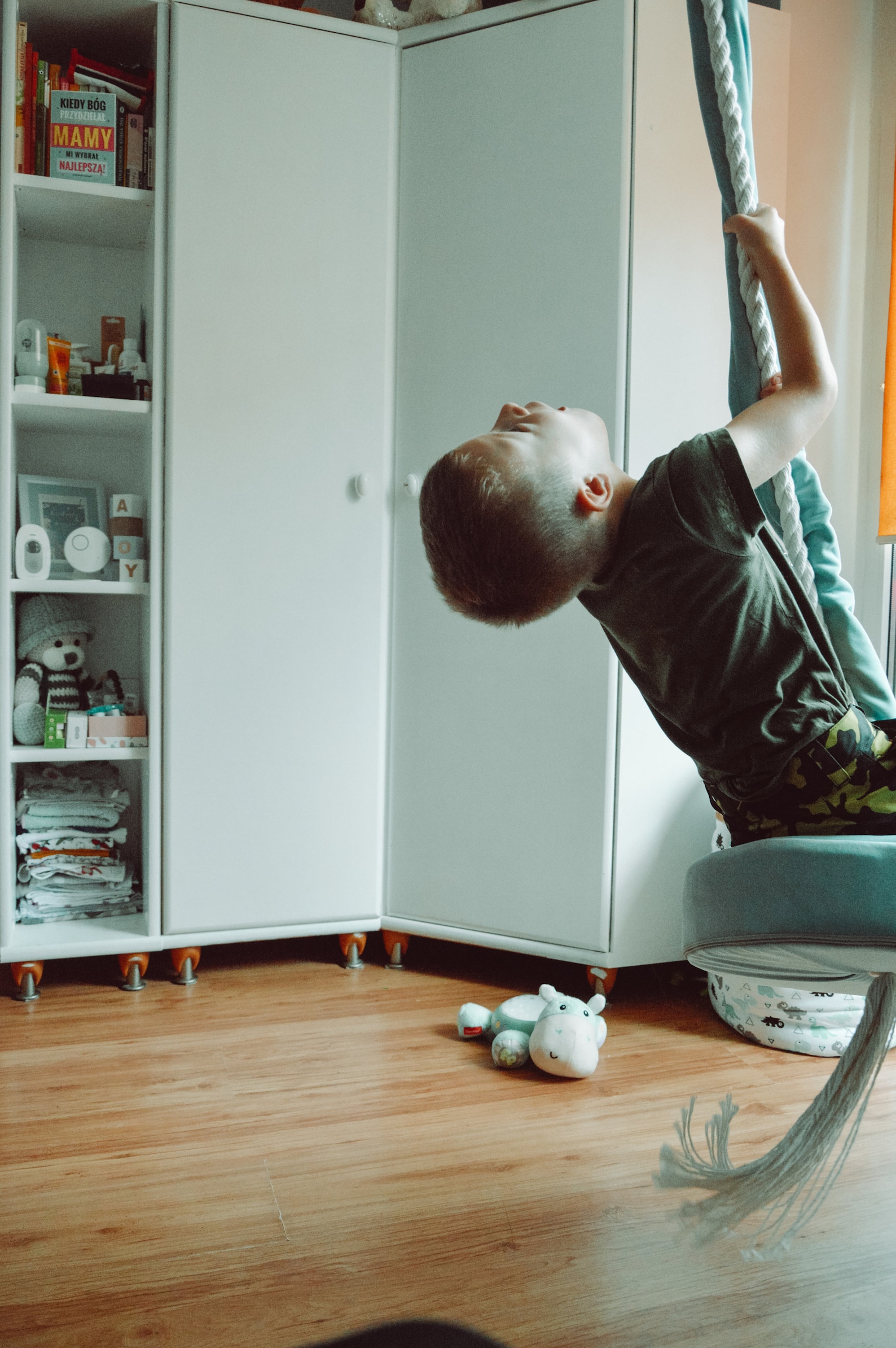 Indoor Swing for Kids Soft Disk Swing Velour Kids Swing - Etsy UK