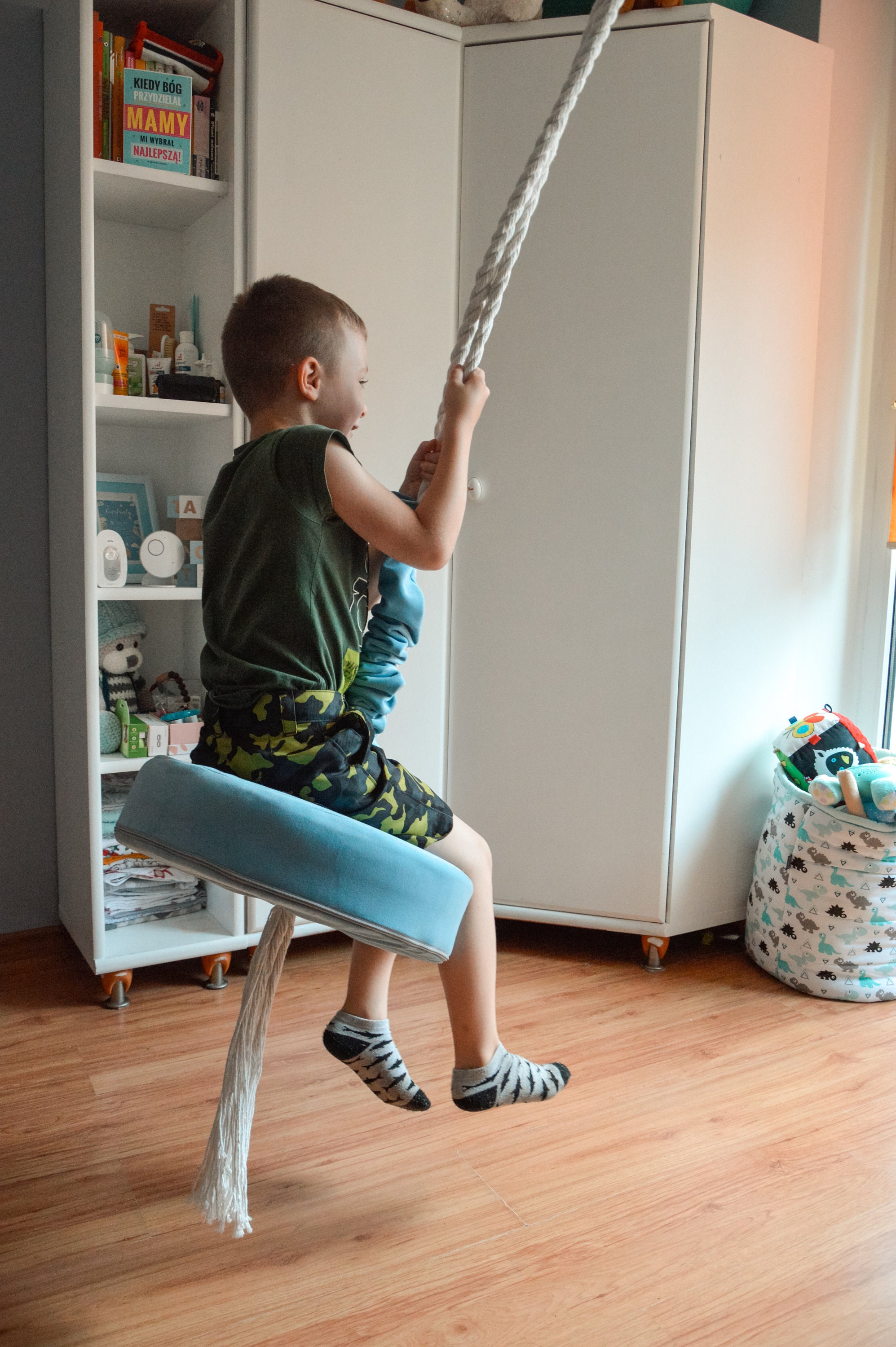 Indoor Swing for Kids Soft Disk Swing Velour Kids Swing - Etsy UK