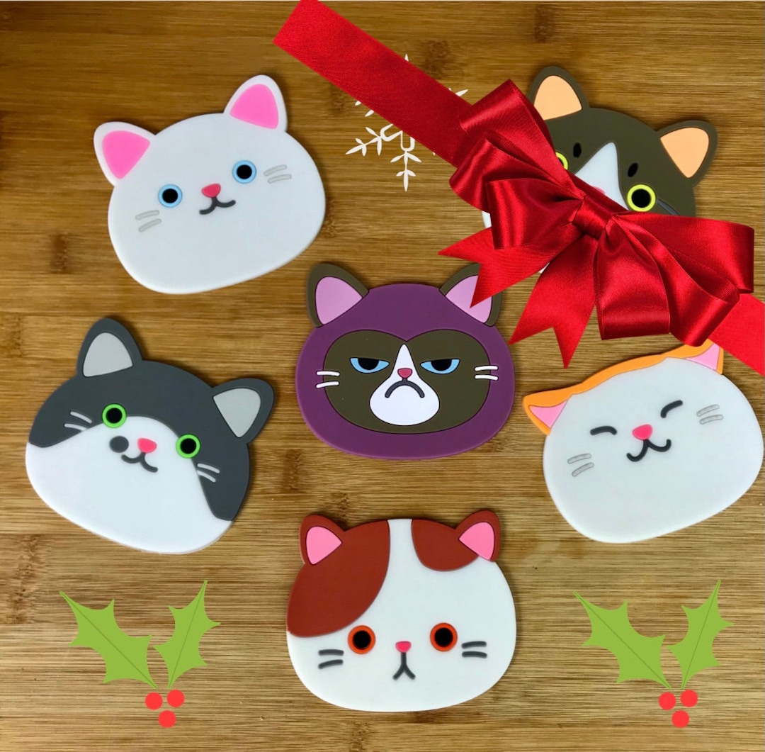 Coasters. Cute Cat Coasters. Purrrrrfect for the Home or - Etsy UK