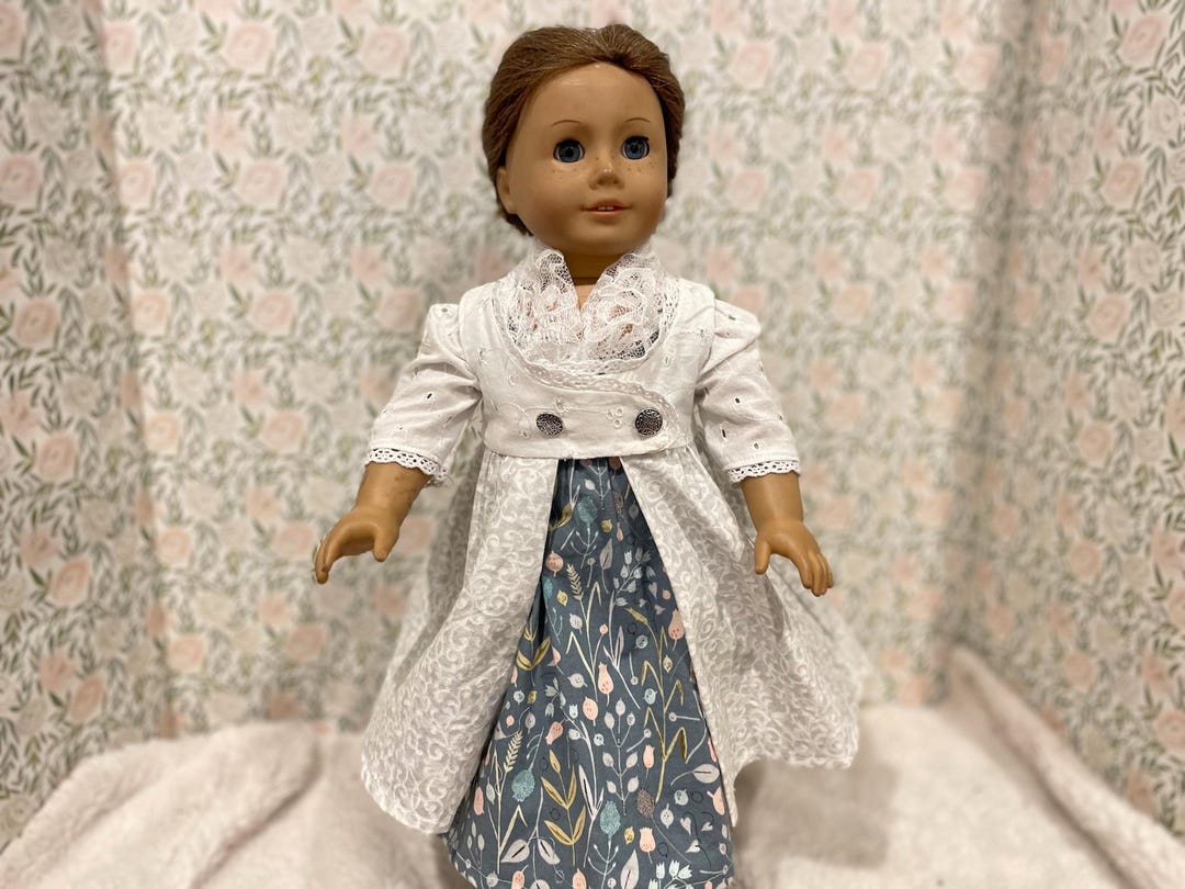 Historical Regency Pinafore Dress With Fichu - Etsy