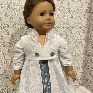 Historical Regency Pinafore Dress With Fichu - Etsy