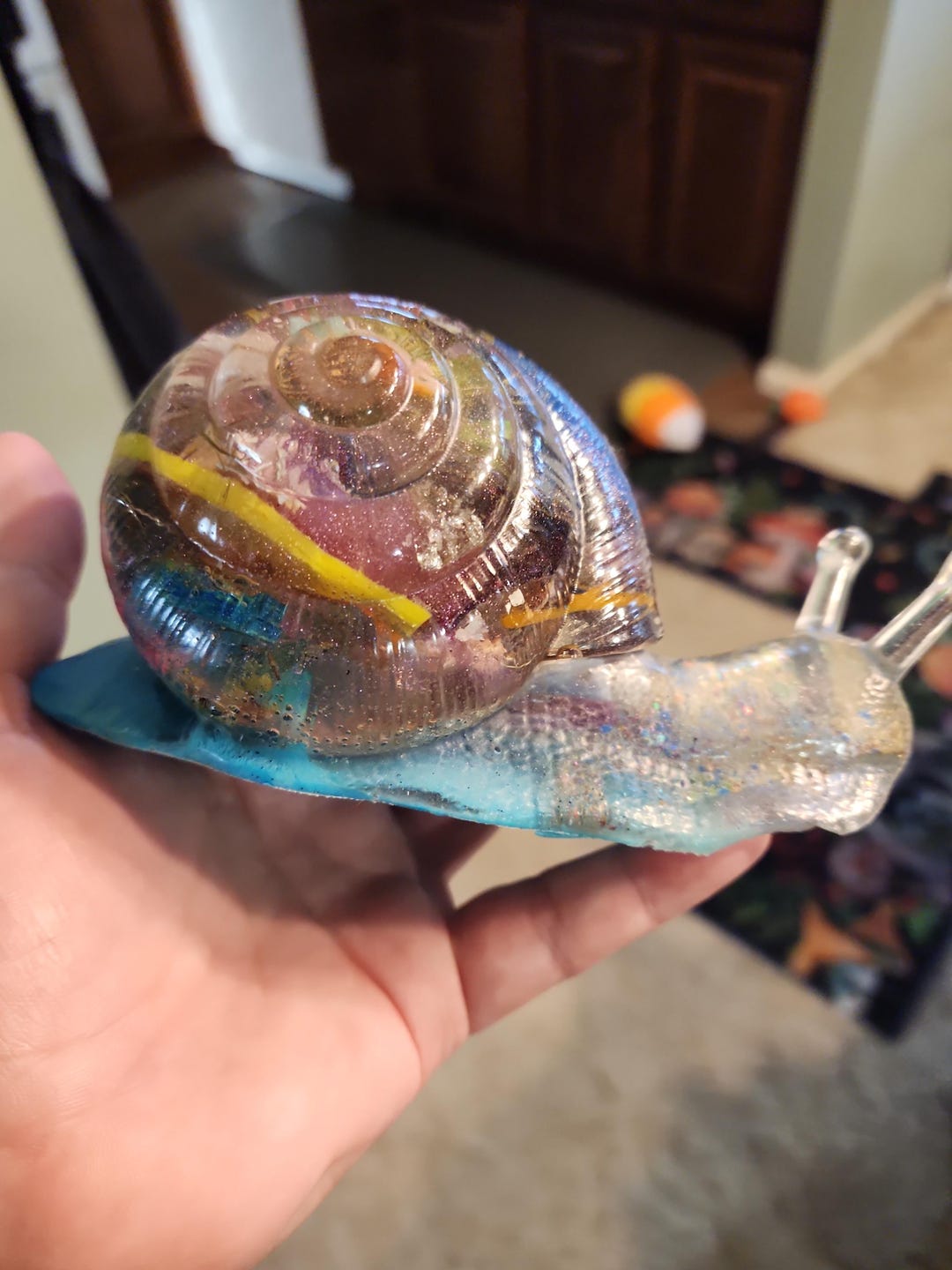 Large Customizable Resin Snail Figurine - Garden Decor Cottagecore Gift ...