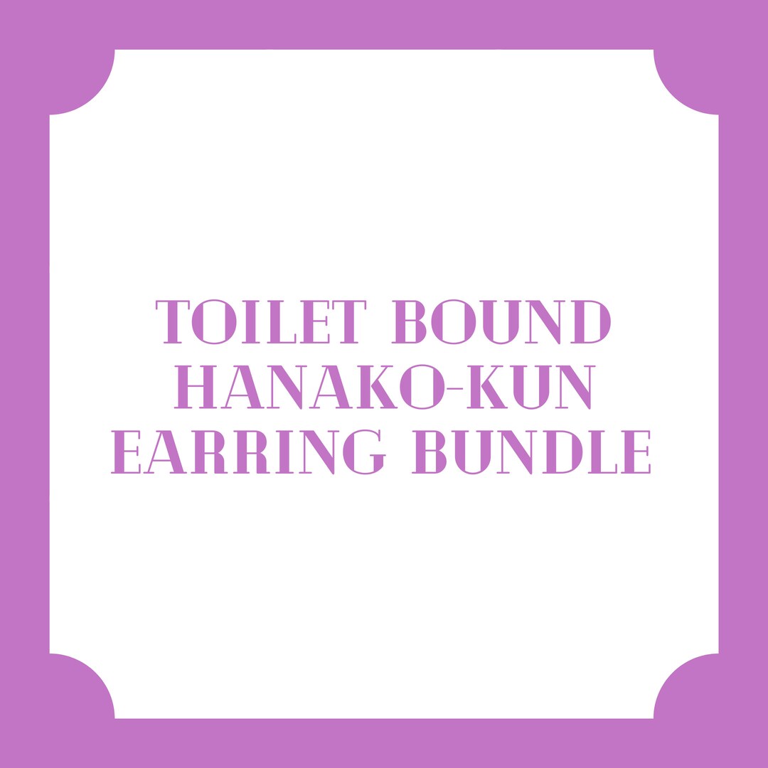 Toilet Ghost Earring Bundle: Fishform Nene X Mokke Hanako Hat Set - Etsy