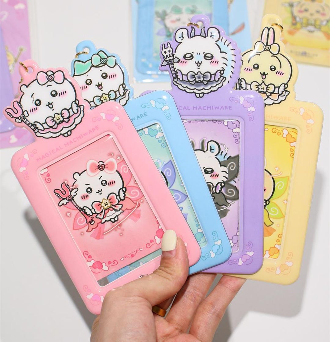 Chiikawa Series Character ID Card Holder & Keychain – Double-sided Bus ...