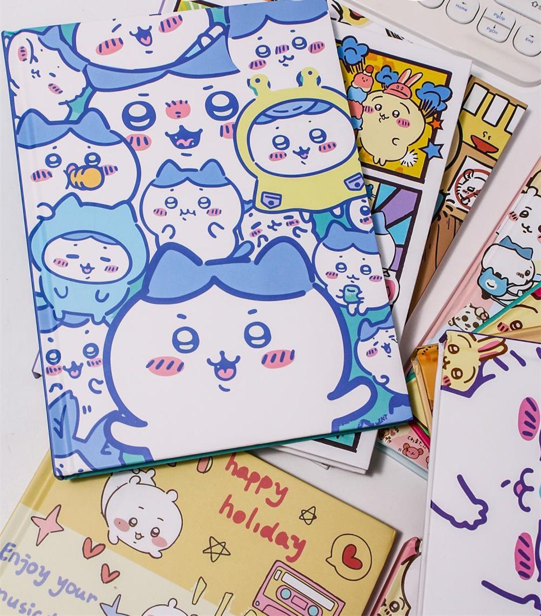 Chiikawa A5 Colorful Inner Pages Notebook - Cute Cartoon Design, 96 ...