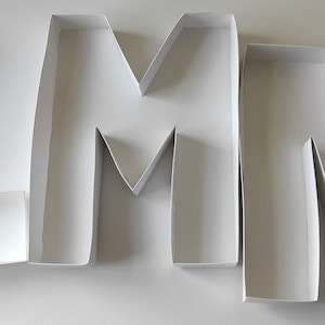 Personalized Fillable Letter Box: Cardboard Number Party Decor 8 Inch ...