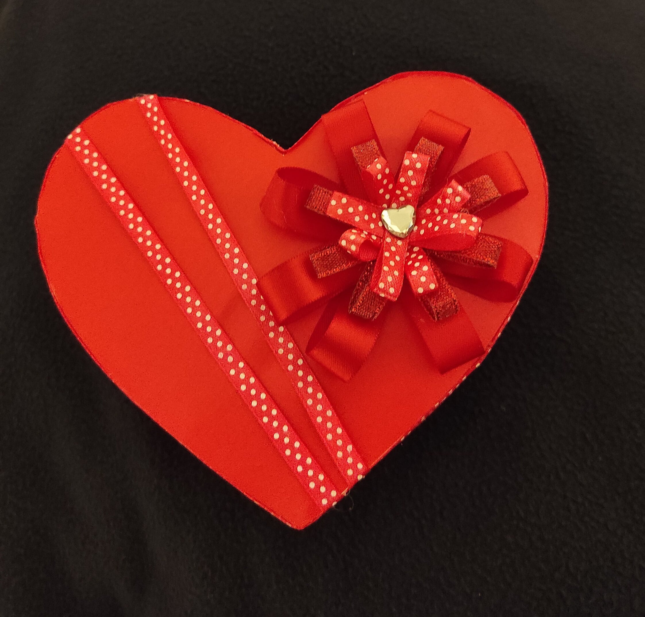 Heart Shaped Gift Box: Handmade Cardboard Keepsake Valentine's Day - Etsy