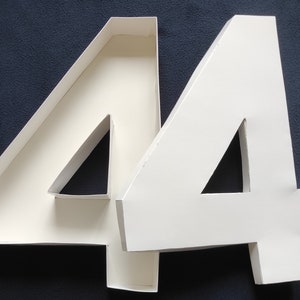 Personalized Fillable Letter Box: Cardboard Number Party Decor 8 Inch ...
