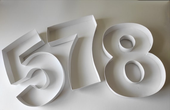 Set of Fillable Number Boxes 0 9 41cm/16 | Etsy