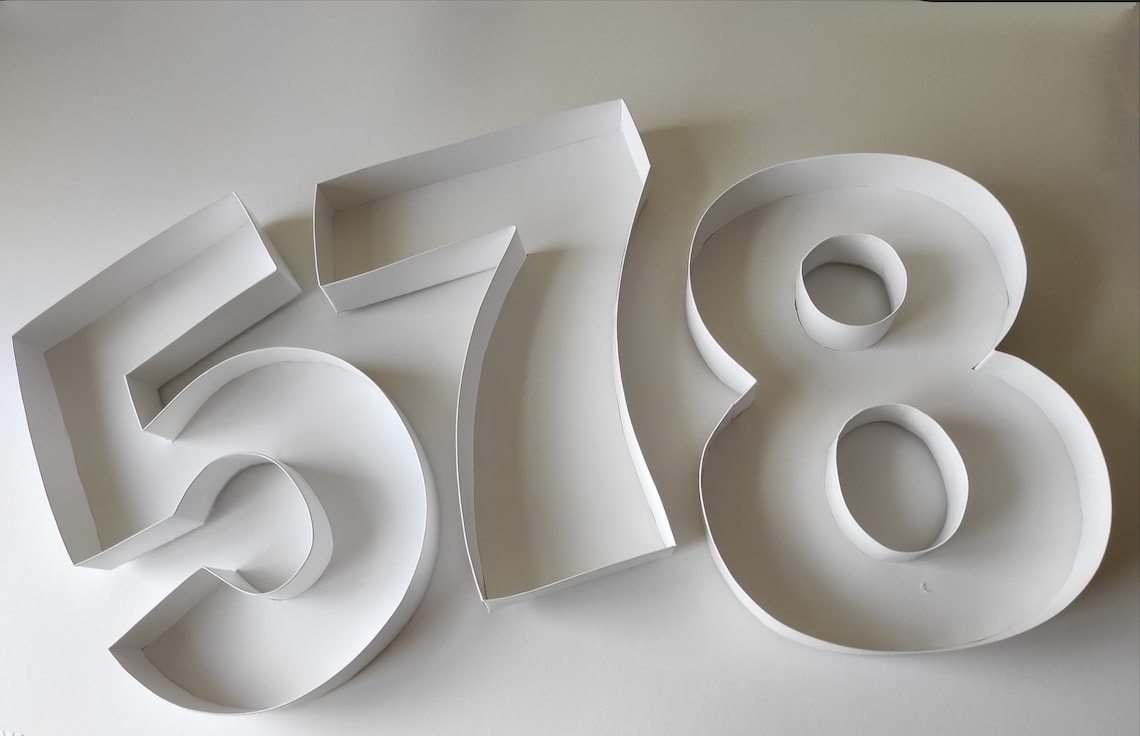 Set of Fillable Number Boxes 0 9 28cm/11 - Etsy